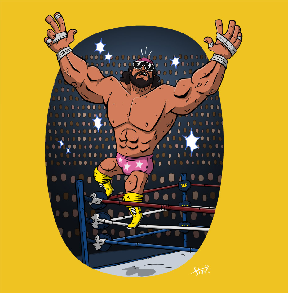 Macho Man Drawing