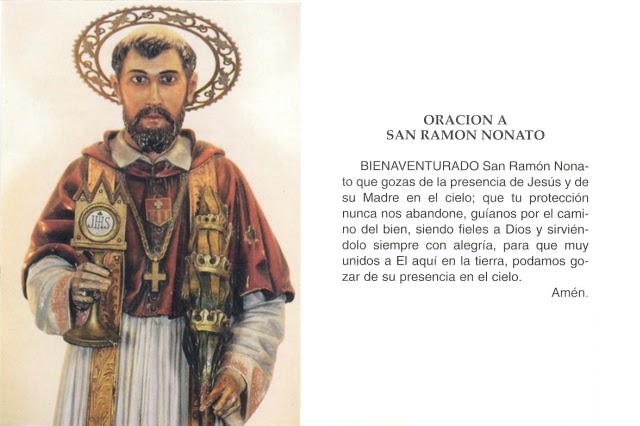 Rincón de la Oración: Estampas Oraciones de San Ramón Nonato