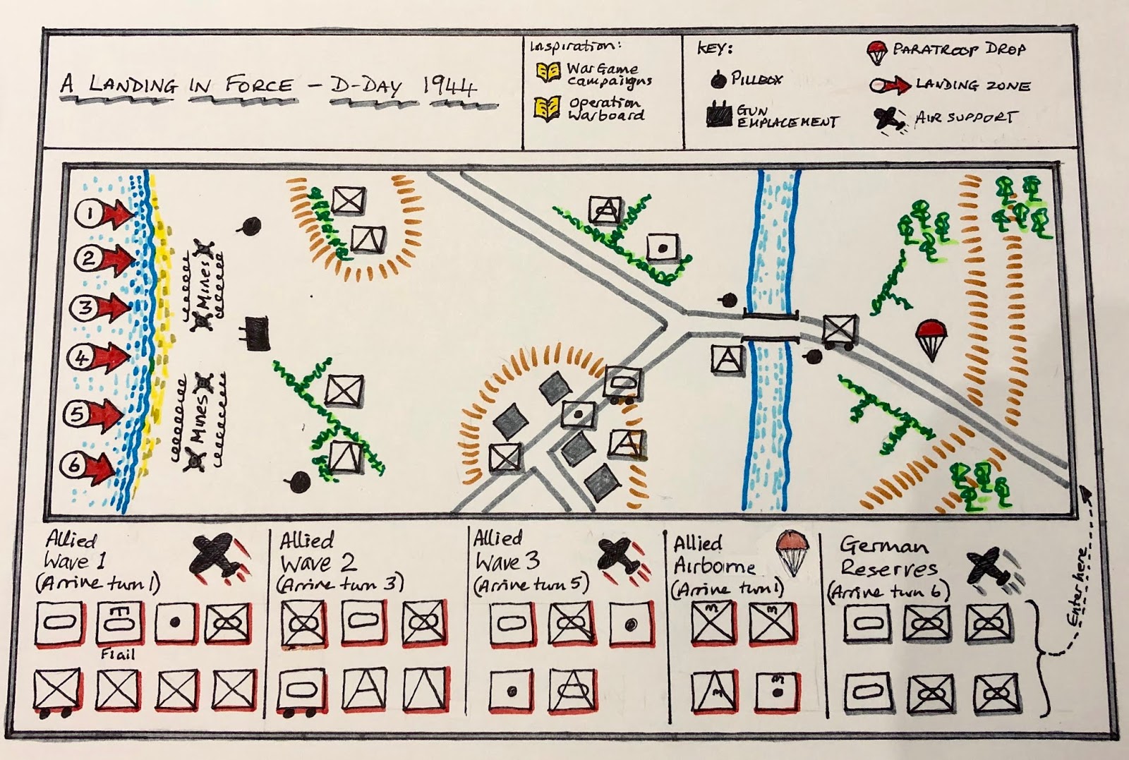 Grid based wargaming - but not always: Preparation for WW2 floor ...