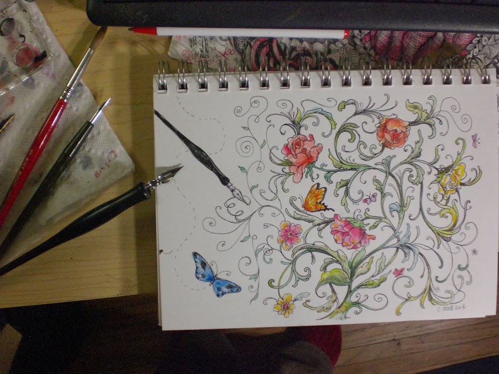 . My Drawing Journal: Dip pen and ink