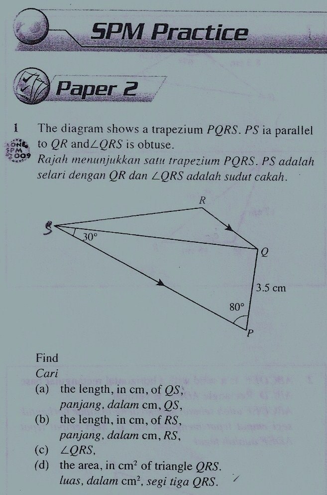 SPM A Maths Questions & Answers (Workings Shown): Chapter 10 - Solution ...