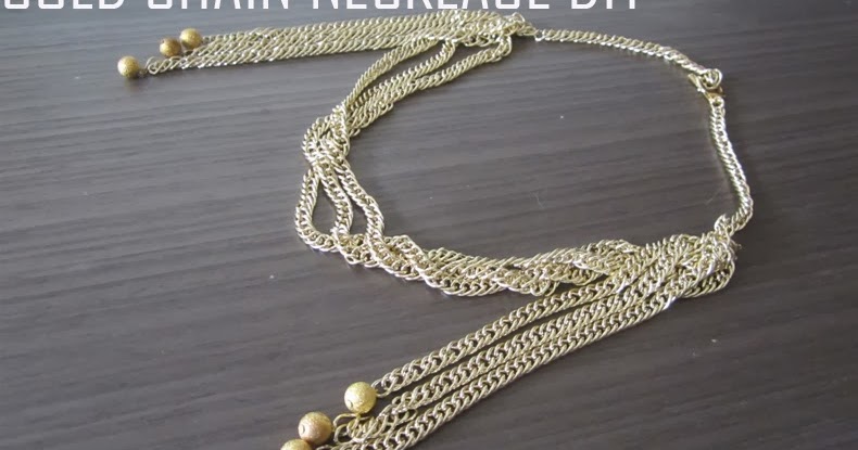 GOLD CHAIN NECKLACE DIY | MY WHITE IDEA DIY