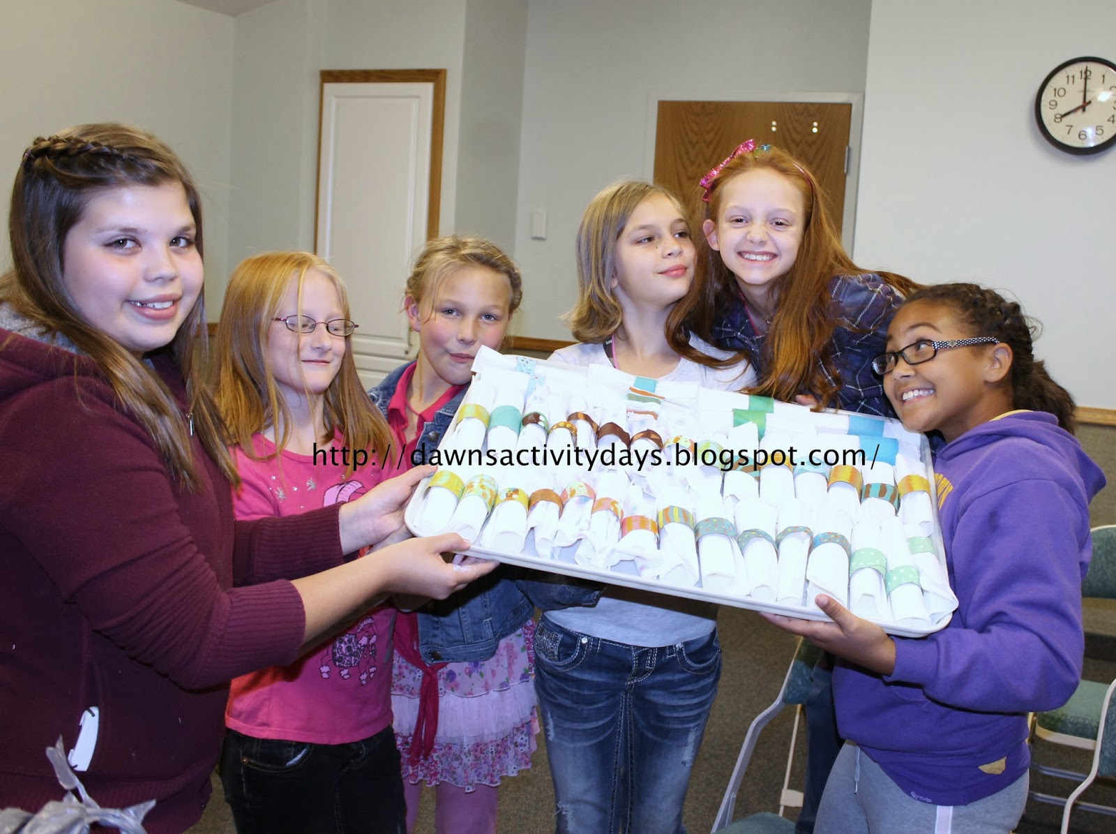 Dawn's LDS Activity Days: Developing Talents- Napkin Rings