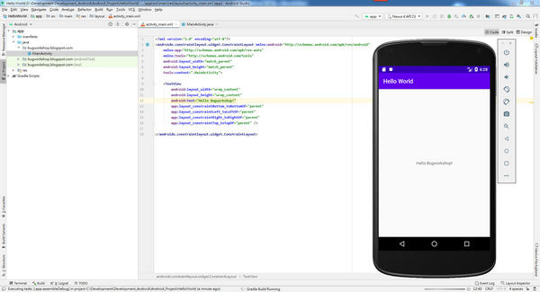 BugWorkShop - 甲蟲工作室: Android Studio - 第一個 Hello World 應用程式（四）