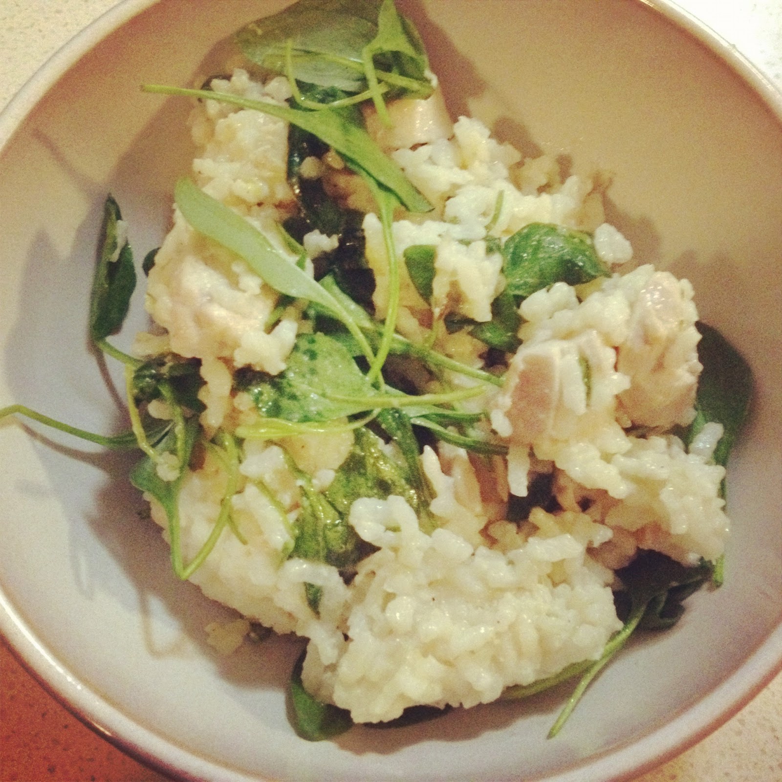 SOULFUL HEALTHY LIVING: CHICKEN & SPINACH RISOTTO