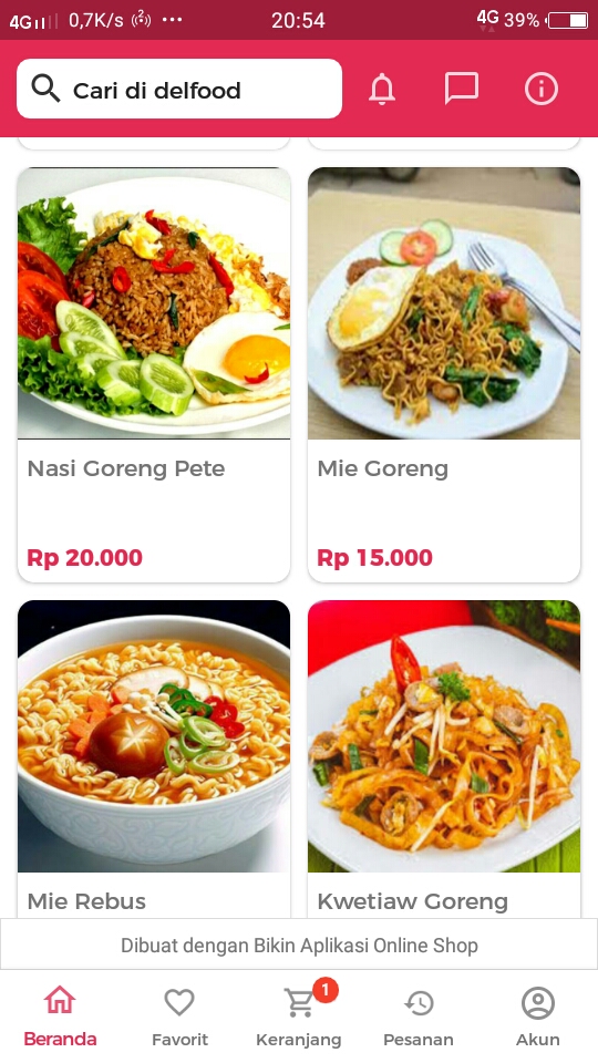 Cara Daftar DelFood (Pesan Makanan)