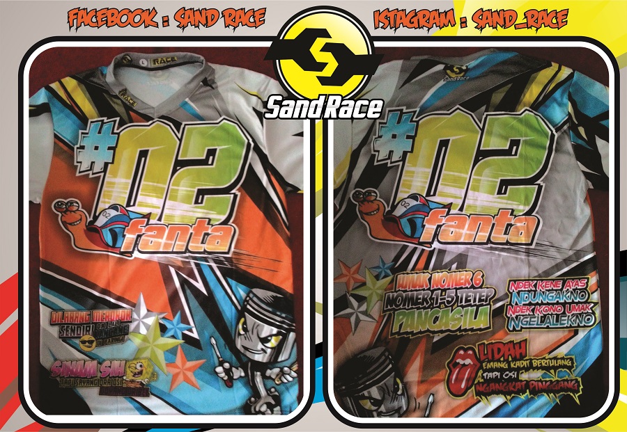 JERSEY DRAG - FANTA MALANG ~ SAND RACE RACING CLOTH