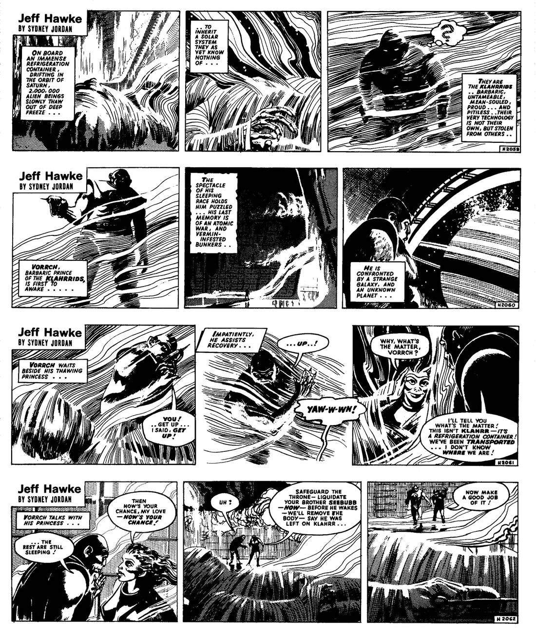 Hairy Green Eyeball 3: Jeff Hawke — UK Science Fiction comic strip ...