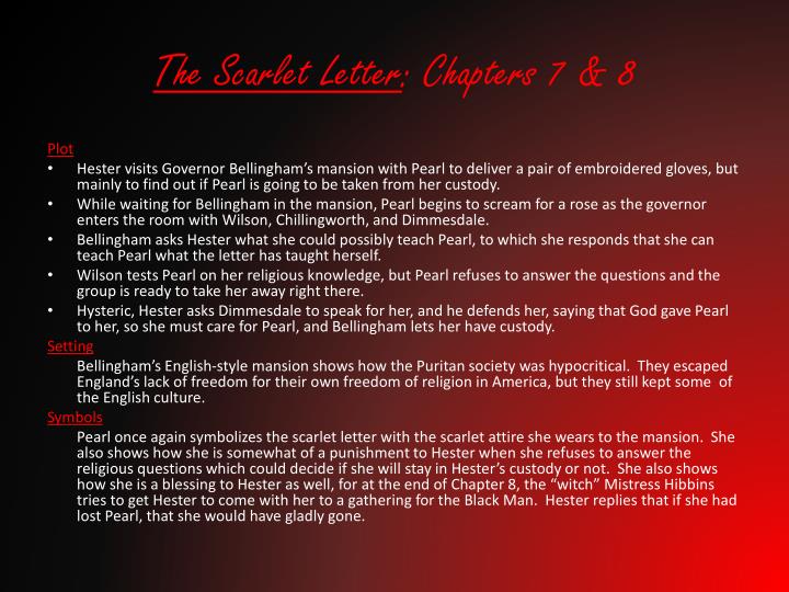 Scarlet Letter Chapter 7 ~ Thankyou Letter