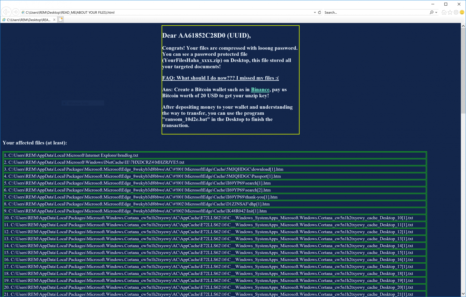 Sencillo ransomware en Powershell que usa 7z