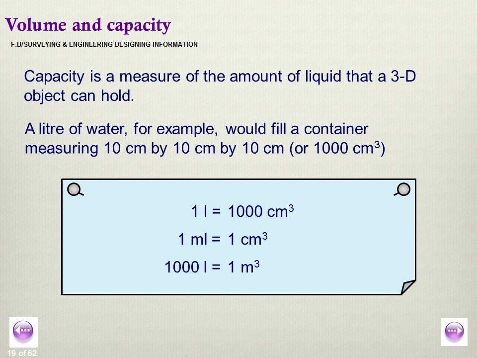 Converting Unit Of Capacity