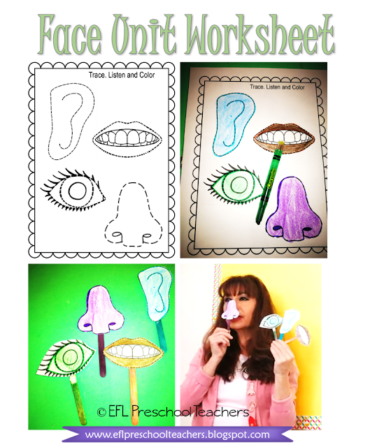 ESL/EFL Preschool Teachers: Face Theme for Kindergarten- Holistic ...