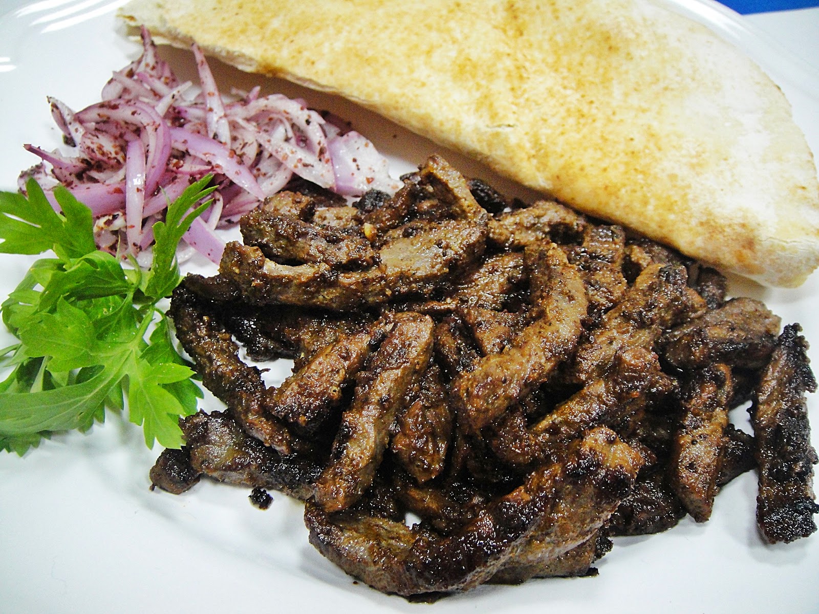 Maryam's Culinary Wonders: 803. Pan-Fried Beef Shawerma