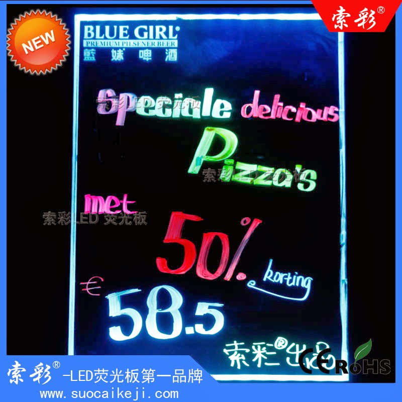 Sunlite Led Writing Board: Led Lighted Writable Menu Board and Writable ...