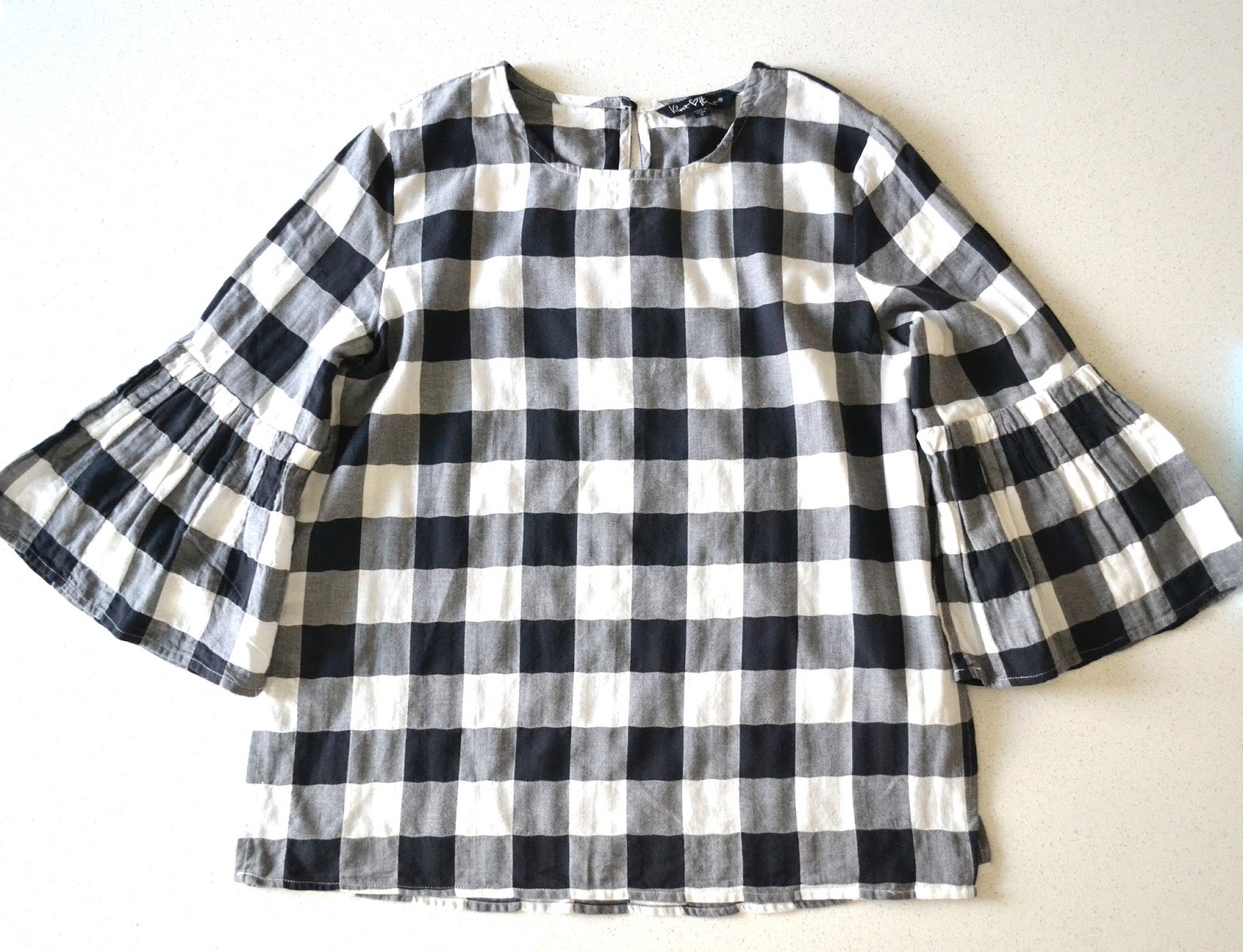 Tea Rose Home: Ruffle Sleeve Top Mini Refashion