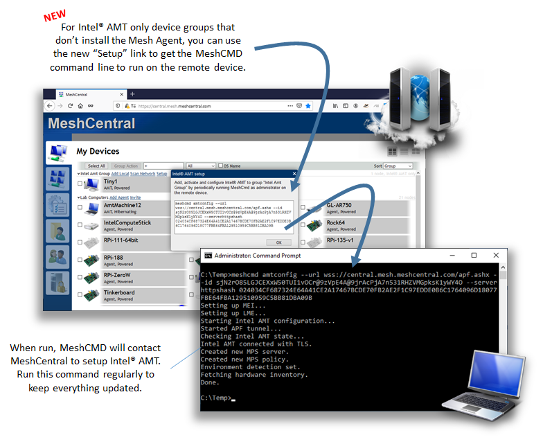 MeshCentral - Automated Intel AMT activation and configuration