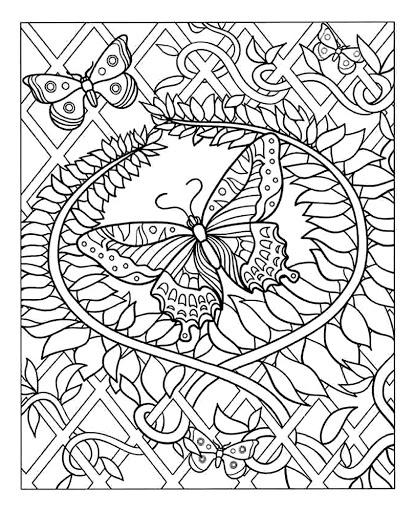 de stress coloring pages