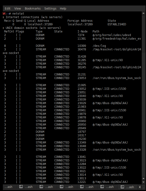 comandos basicos de BackTrack