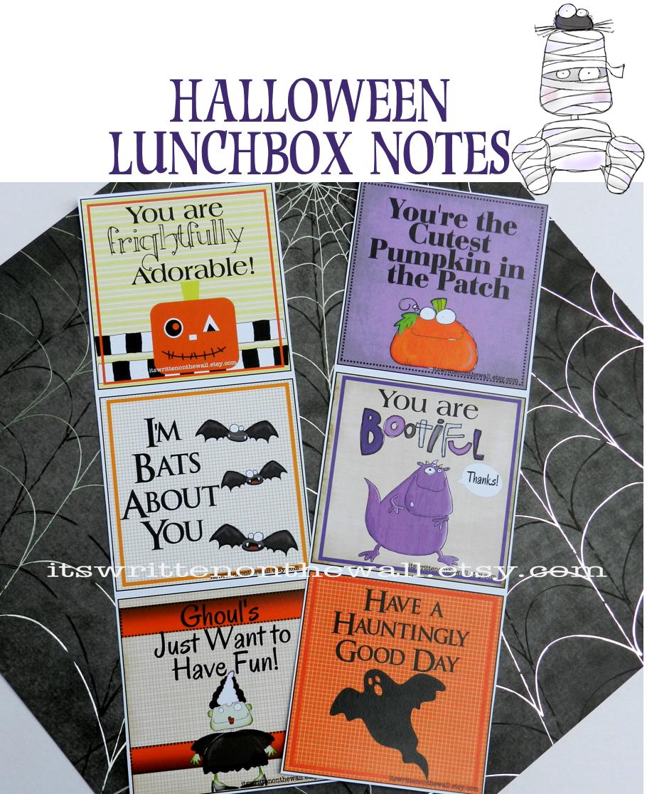 It's Written on the Wall: Halloween Lunchbox Notes-Celebrate Halloween ...