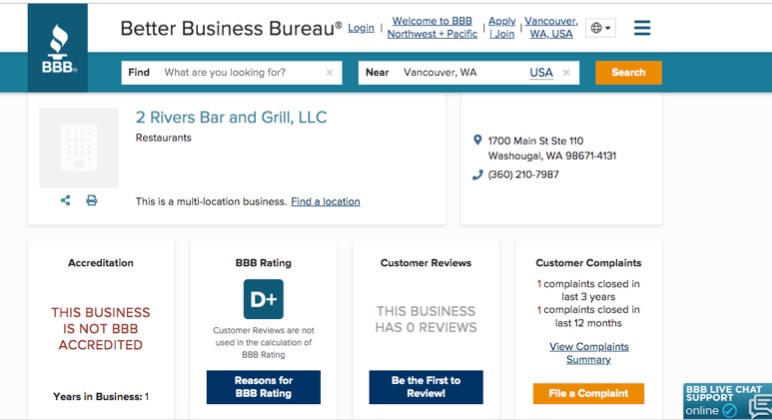 CombatCritic's TravelValue™: Washougal, WA: Post Script - The 2 Rivers ...