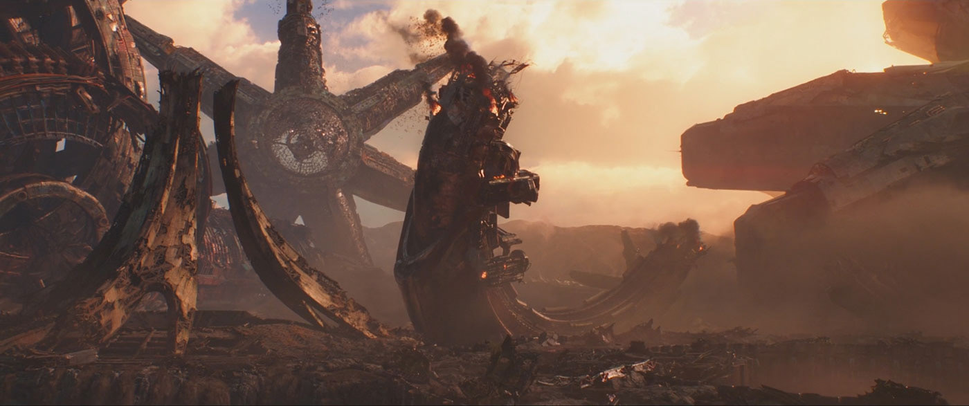 Avengers Infinity War: l'Arte della casa di Thanos, Titano - Opera Spaziale