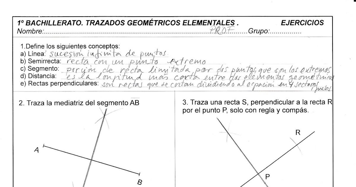 EL DOMINIO DEL DIBUJO: Conceptos y trazados geométricos fundamentales. 1º de bachillerato