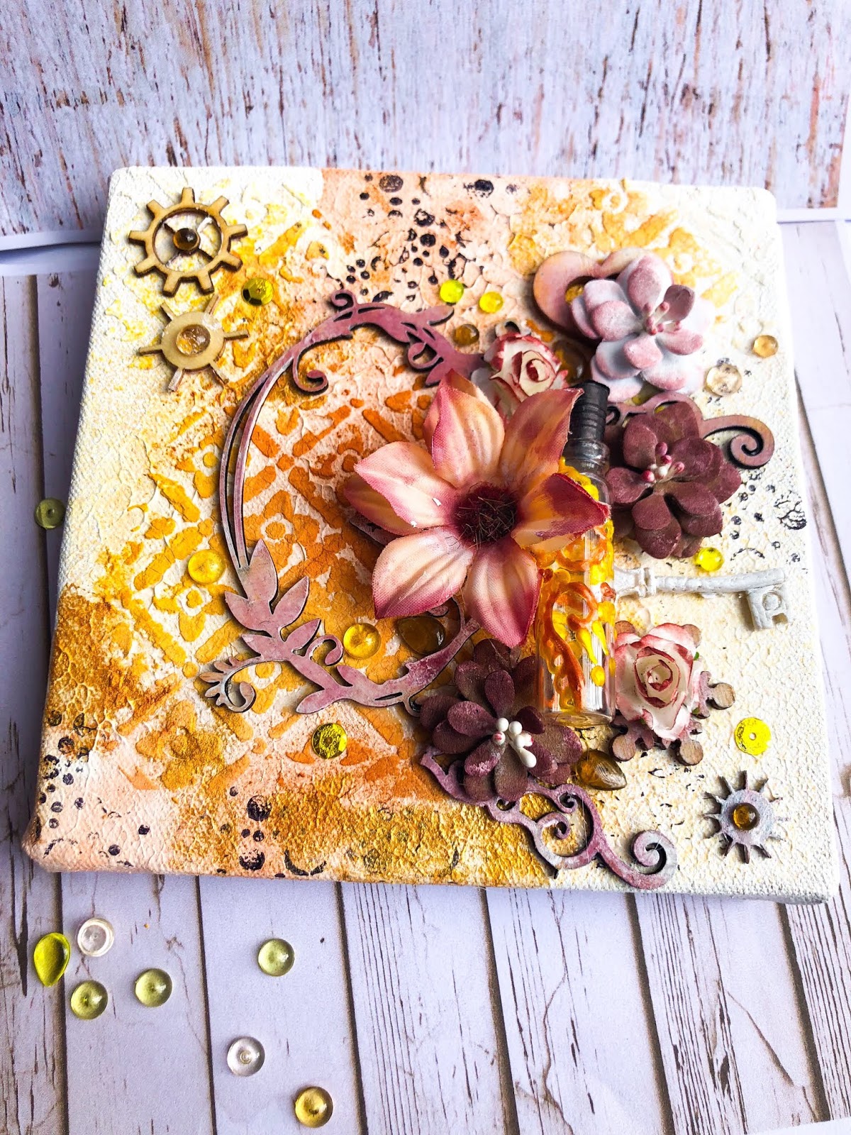 CRAFTIVATION: Fall Themed Mixed Media Canvas