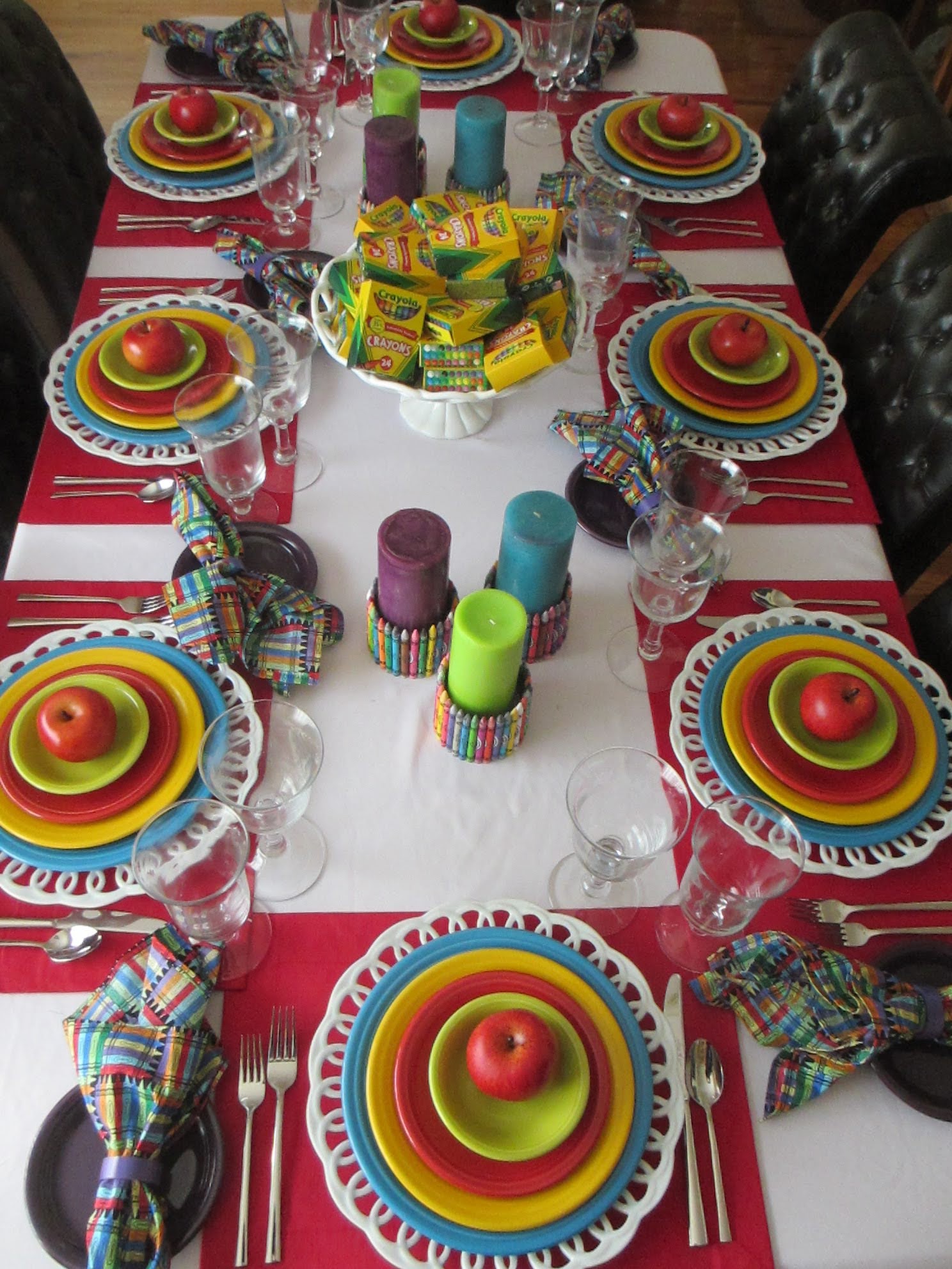 The Welcomed Guest: Crayon Tablescape