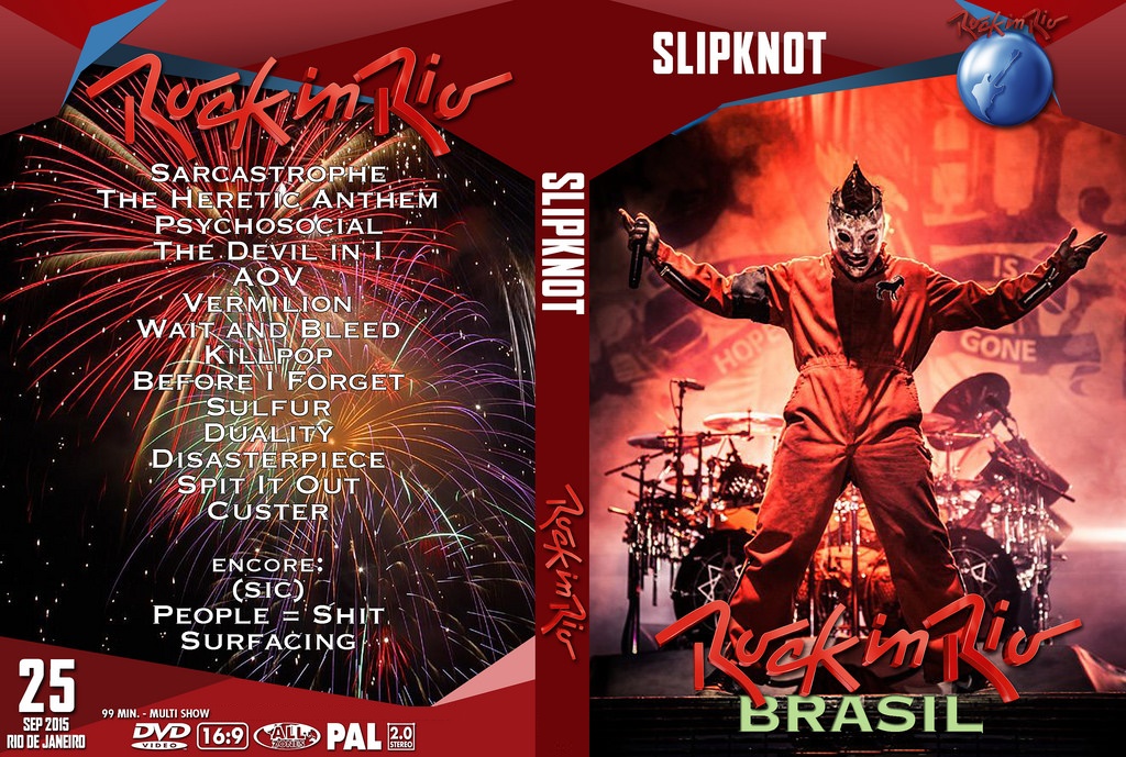BANCA DO ROCK Rock Concert DVD: 3753 - DVD - SLIPKNOT 2015 - BOOTLEG