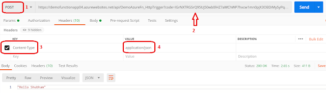 SHREWAYS: Call Azure Function using Postman – Part 3