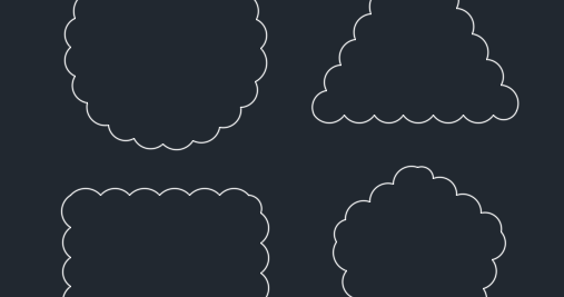 TUTORIAL AUTOCAD: CARA MEMBUAT REVISION CLOUD (AWAN) ~ Belajar Desain ...