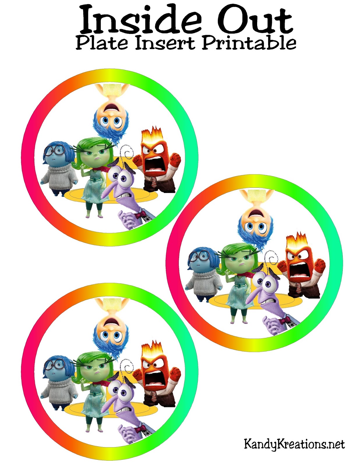 Inside Out Plate Insert Printable