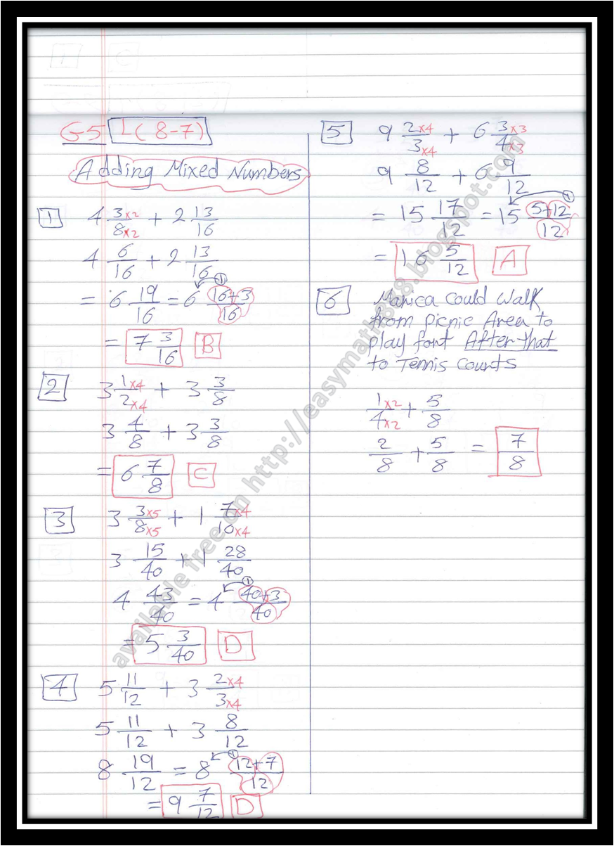 G5 Worksheets ~ Easy Math