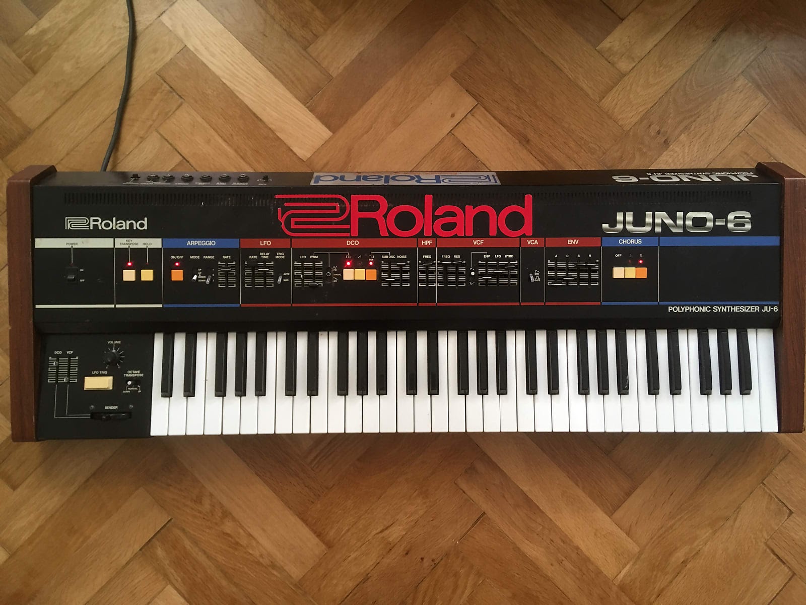 MATRIXSYNTH: Roland Juno-6 w/ Custom Roland Sticker on Front Panel
