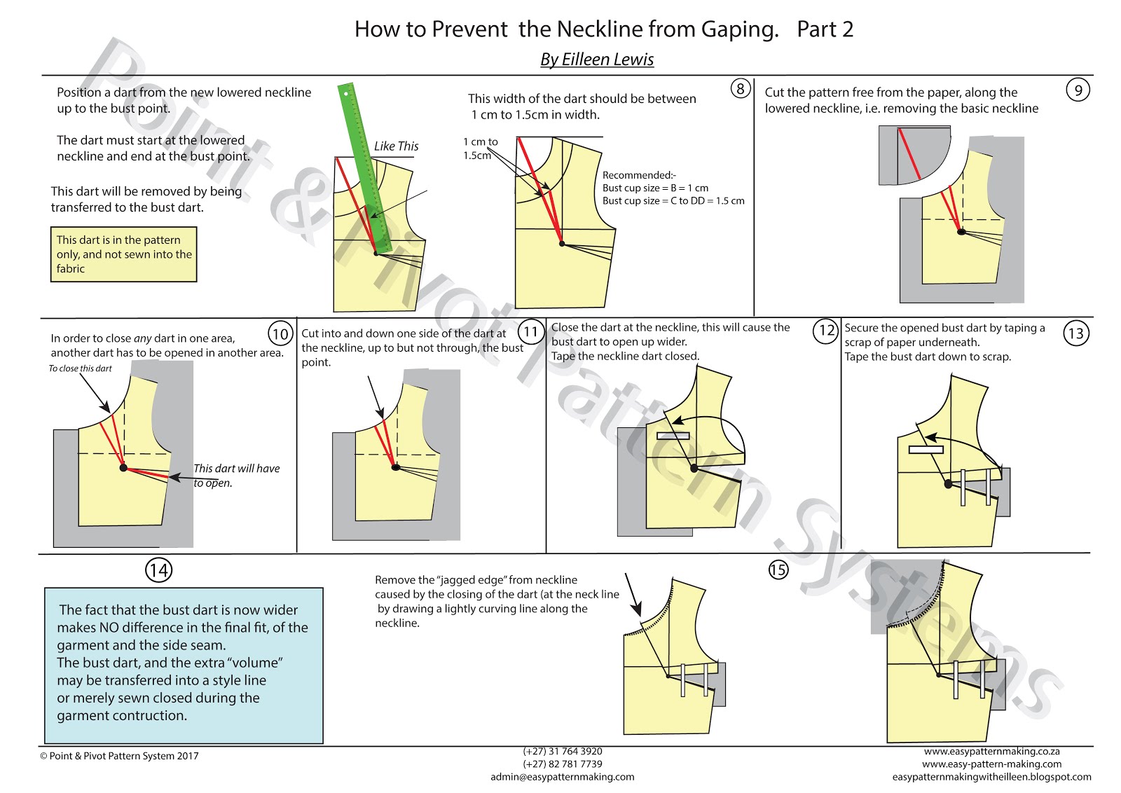 Pattern Making Techniques Tip 3 - How to prevent the neckline from ...