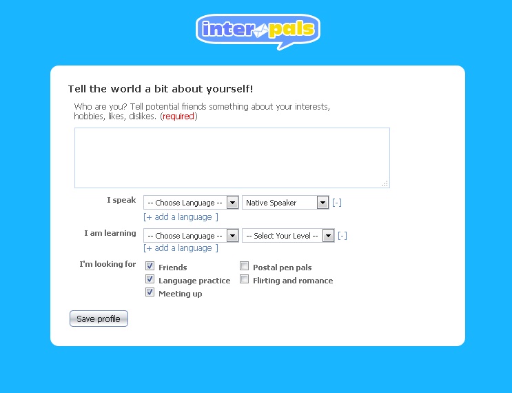 Cara mendaftar / membuat akun Interpals hanya dalam 5 menit ~ Social ...