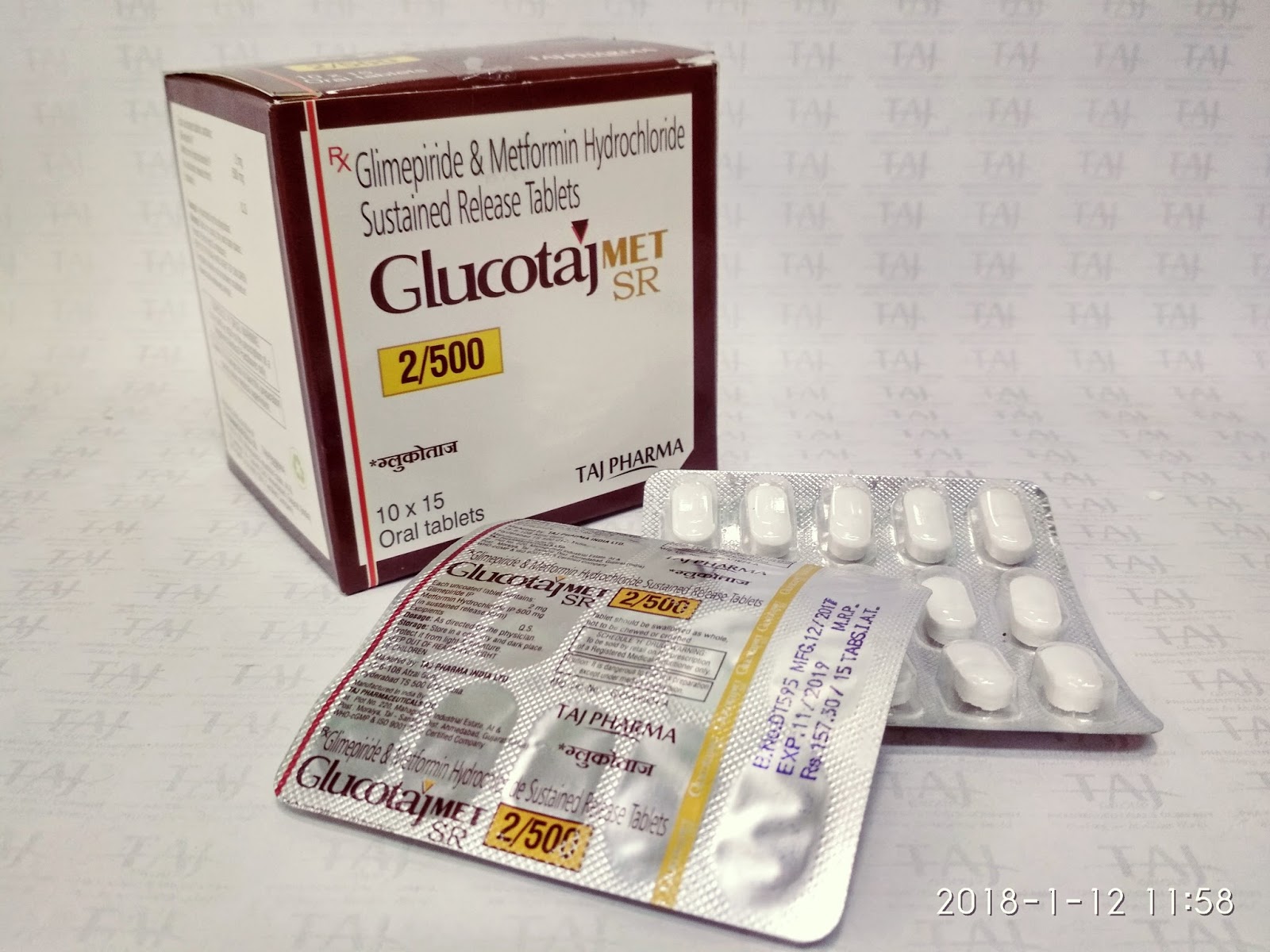 Glimepiride Metformin tablets India -Glucotaj glimepiride metformin ...