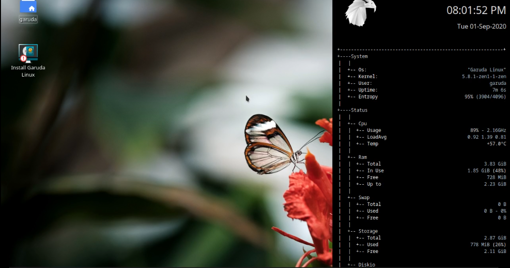 DistritoTux: Distritotux presenta Garuda Linux 200831 LXQT