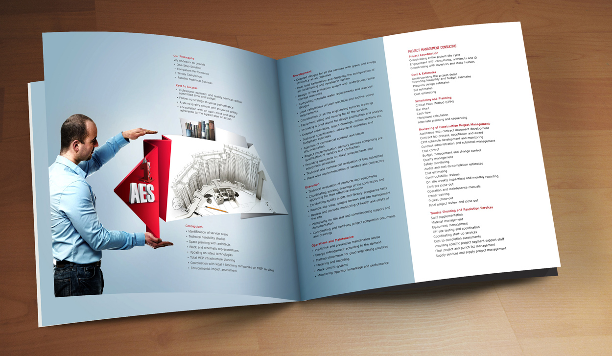 designs&blossoms: Corporate Brochure Design for an MEP Consultant