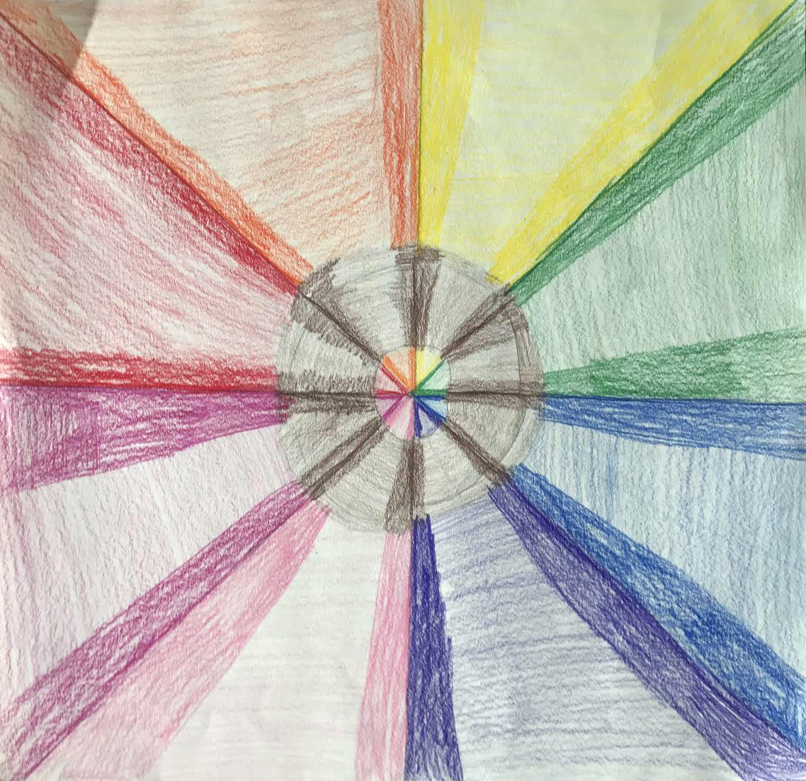 COLORED PENCIL COLOR WHEEL