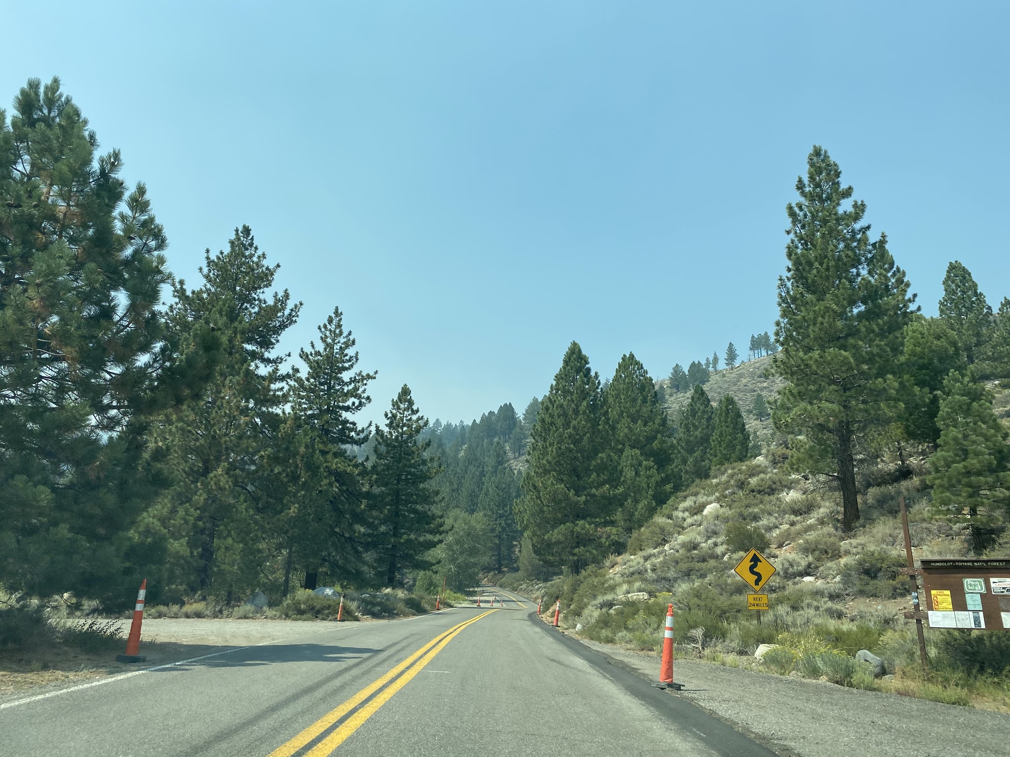 Trans-Sierra Highways; California State Route 108 over Sonora Pass