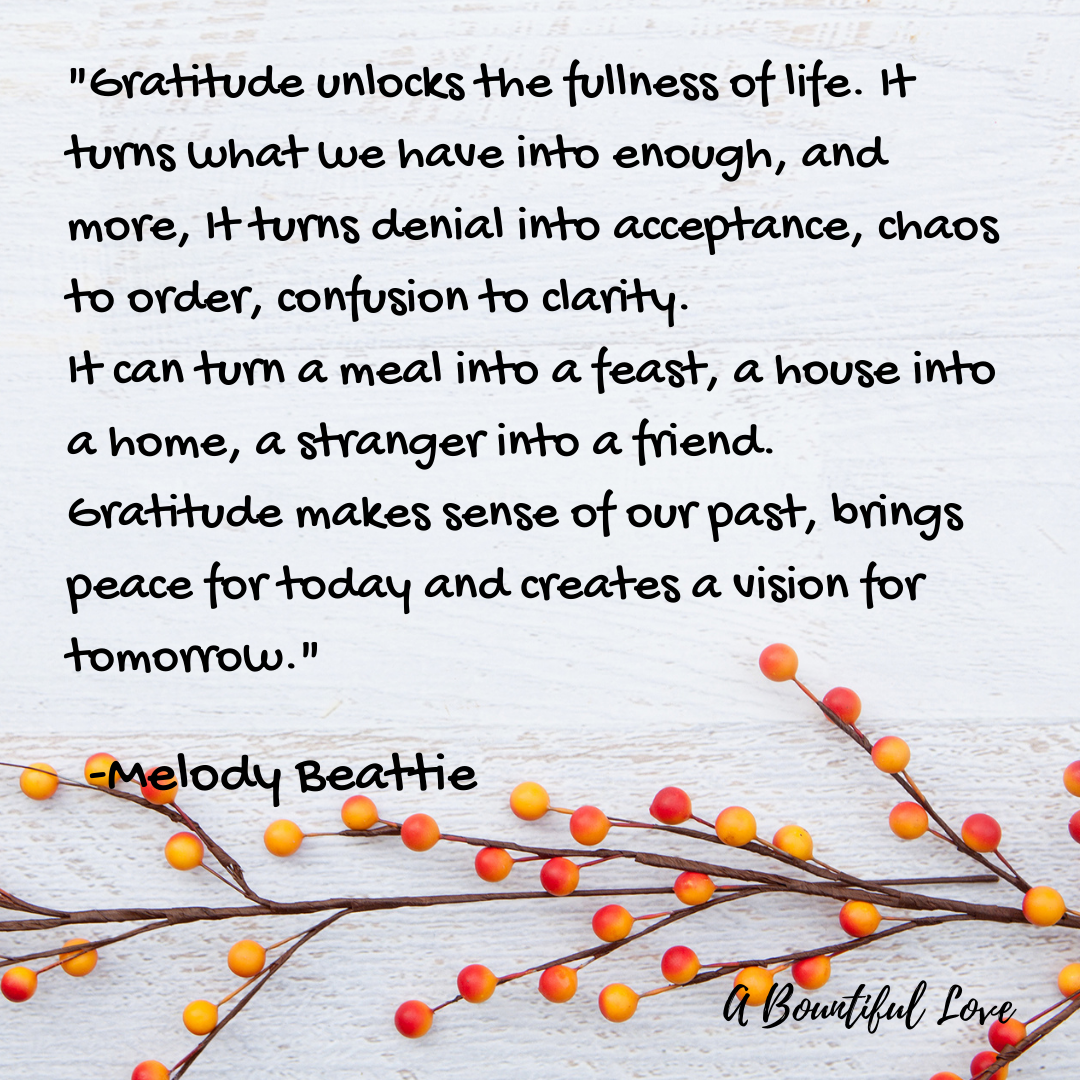 10 Best Thanksgiving Quotes - A Bountiful Love