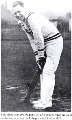 CRICKET FROM THE NORTH: Boyhood hero Eric Hollies - highest score.