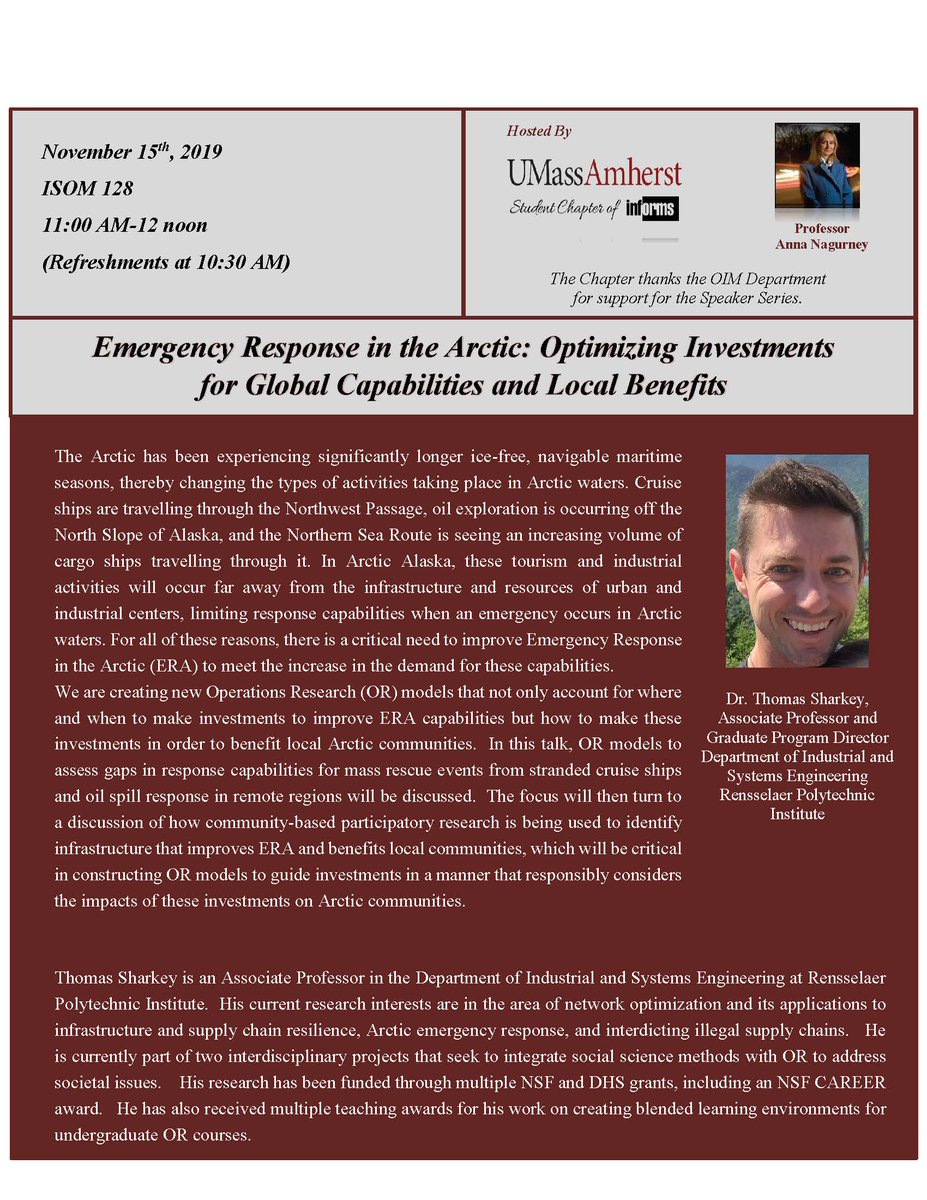 RENeW: Great Talk on Emergency Response in the Arctic by Professor Tom ...