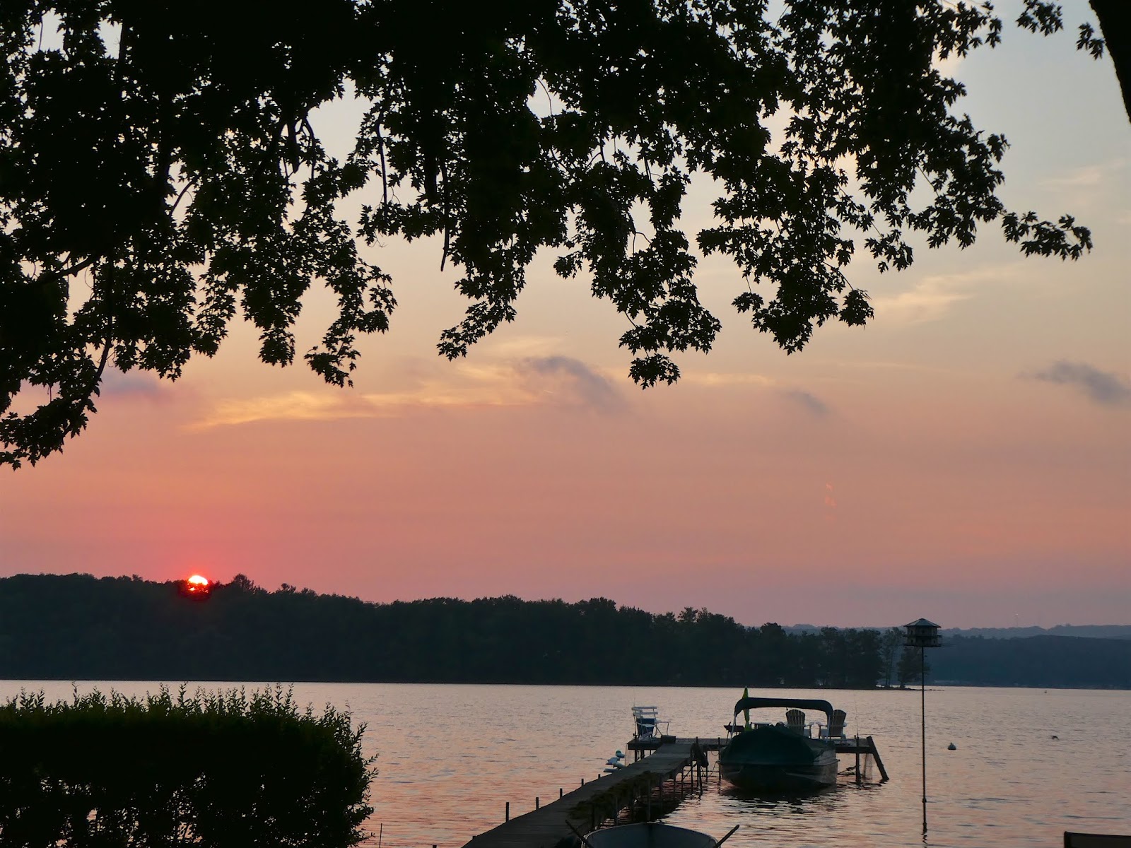 EARLY RISING ON CHAUTAUQUA LAKE: Hazy And Humid Lake Morning