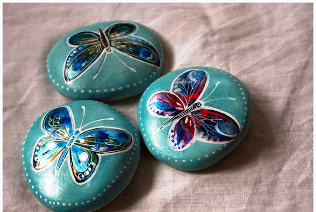 painted pebbles design ideas ~ crafts and arts ideas