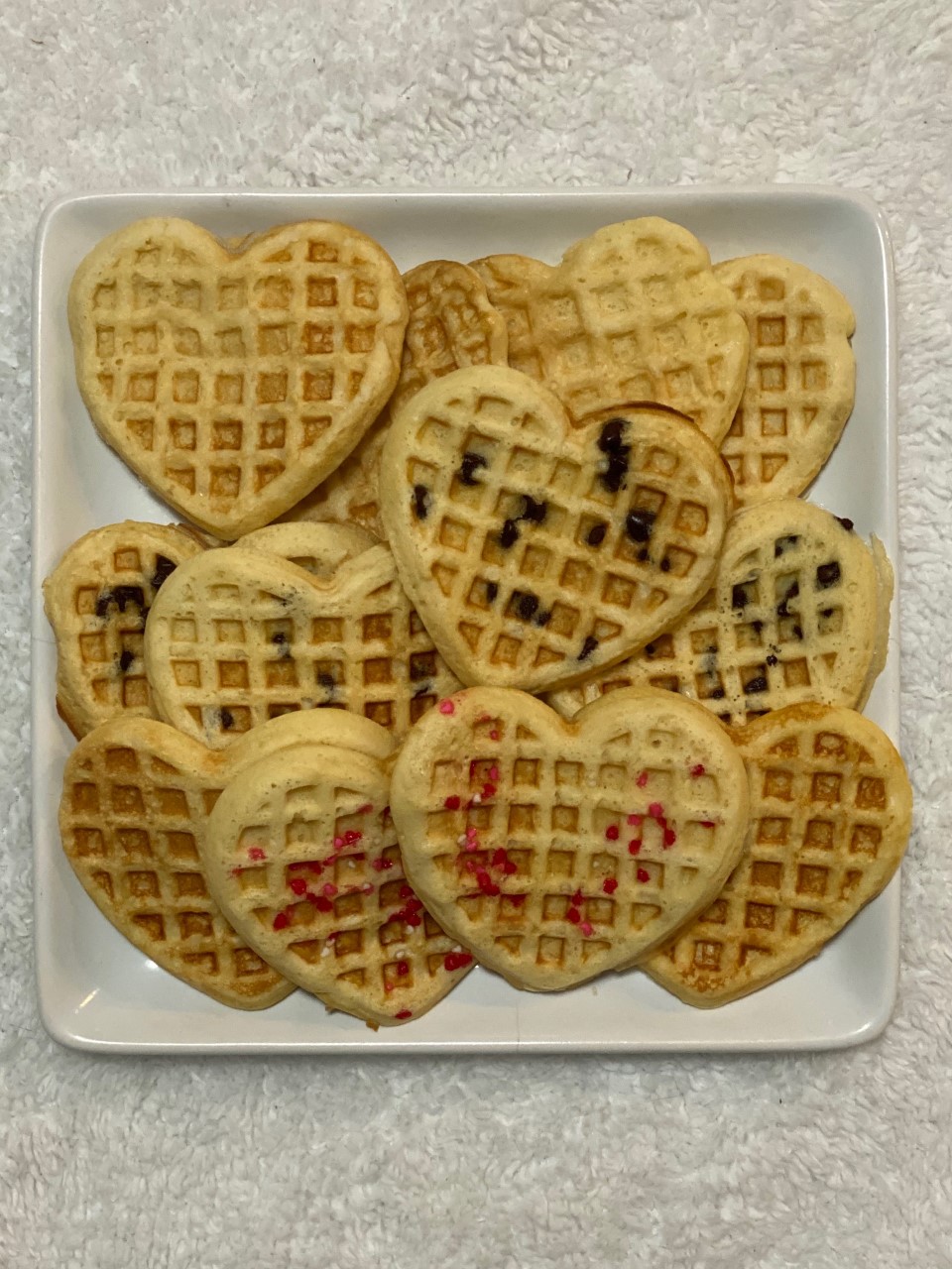 Polka-Dotty Place: Heart Waffles