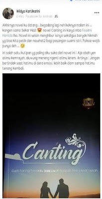 Novel Canting - Karya Fissilmi Hamida