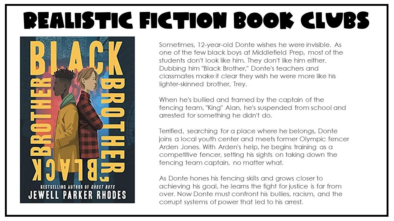 Realistic Fiction Book Club ~Getting Started - Teachers Who Read