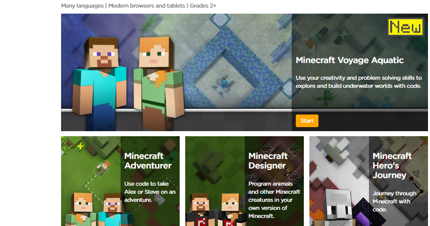 7mo Grado - VDS - 2020: Hour of code: Minecraft